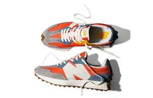 NEW BALANCE 327 Sneakers - Blue/orange
