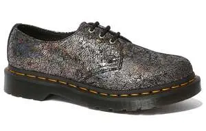 Dr. Martens 1461 Metallic Oxford Shoes - Silver/black