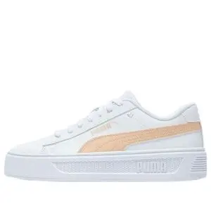 PUMA Smash Platform V3 Sneakers - White/orange