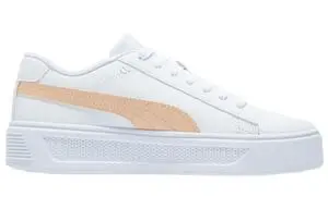 PUMA Smash Platform V3 Sneakers - White/orange