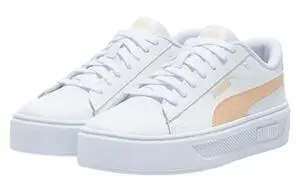 PUMA Smash Platform V3 Sneakers - White/orange