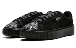 PUMA Suede Platform "crushed Gem" Sneakers - Black