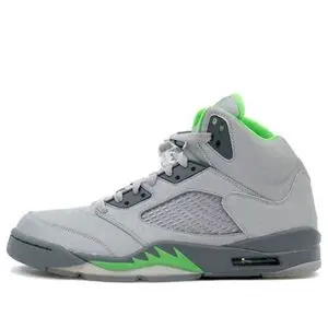 JORDAN 5 Retro 'green Bean' 2006 - Silver/green Bean/flint Grey
