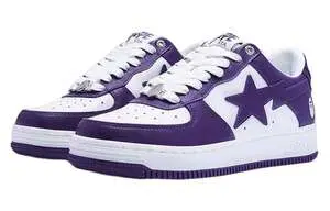 A BATHING APE Sta "white Purple - White/purple