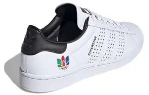 Adidas Superstar 'green Core Black' Sneakers - White