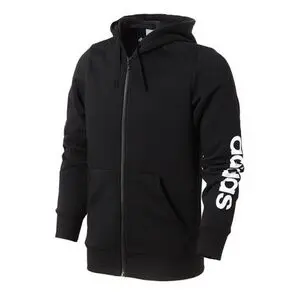 Adidas Zipper Knit Hooded Jacket - Black