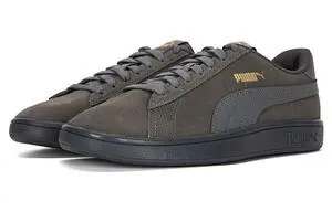 PUMA Smash V2 L Cn Sneakers - Gray/gold