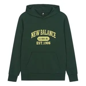 NEW BALANCE Logo Sportswear Hoodie - Green/yellow