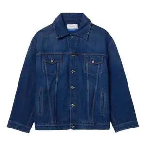 Off-White Oversize Logo-appliqued Denim Jacket
