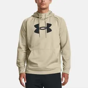 Under Armour Fleece Logo Hoodie - Beige/black