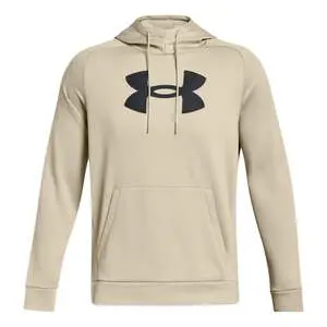 Under Armour Fleece Logo Hoodie - Beige/black