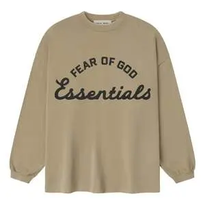 Fear Of God Fear Of God Essentials 90s Long Sleeve T-Shirt Faded Dune
