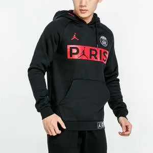 JORDAN Paris Saint-germain Fleece Hoodie - Black