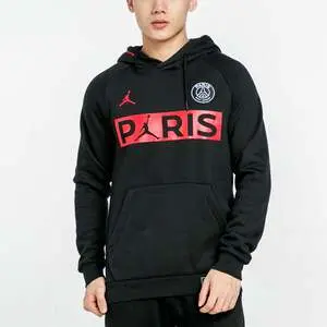 JORDAN Paris Saint-germain Fleece Hoodie - Black