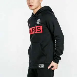 JORDAN Paris Saint-germain Fleece Hoodie - Black
