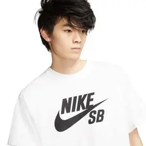 Nike Skateboard Big Logo Short Sleeve T-shirt - White