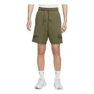 Nike Casual Sports Large Logo Printing Shorts Green