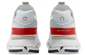 On Cloudnova Sneakers - White/red