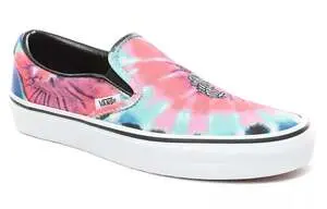 VANS Classic Slip-on Tie Dye Sneakers - Red/blue