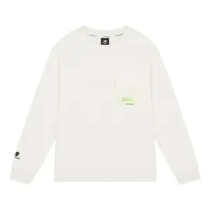 NEW BALANCE 3d Pocket Pullover Hoodie - White
