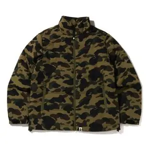A BATHING APE Fw22 1st Camo Down Jacket - Green