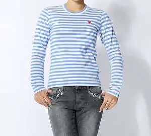 Play Comme Des Garcon Striped Long Sleeve T-shirt