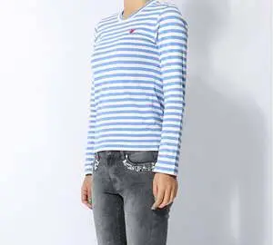 Play Comme Des Garcon Striped Long Sleeve T-shirt