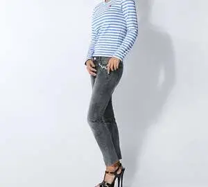 Play Comme Des Garcon Striped Long Sleeve T-shirt