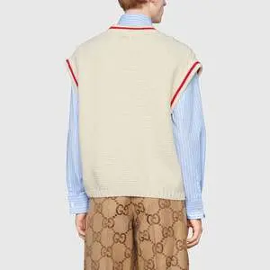 Gucci Wool Cable Knit Vest