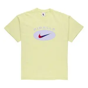 Nike X Pigalle Crossover Logo Printing Stripe Round Neck Short Sleeve - Green