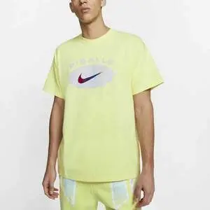 Nike X Pigalle Crossover Logo Printing Stripe Round Neck Short Sleeve - Green