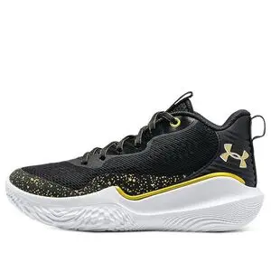 Under Armour Flow Breakthru 2 Basketball Sneakers - Black/white/gold