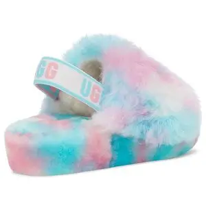 UGG Fluff Yeah Slide - Blue/pink