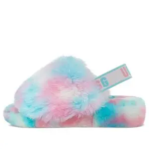 UGG Fluff Yeah Slide - Blue/pink