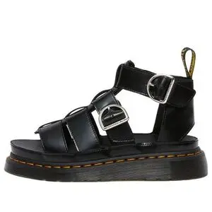 Dr. Martens Mackaye Leather Buckled Gladiator Sandals - Black
