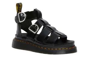Dr. Martens Mackaye Leather Buckled Gladiator Sandals - Black