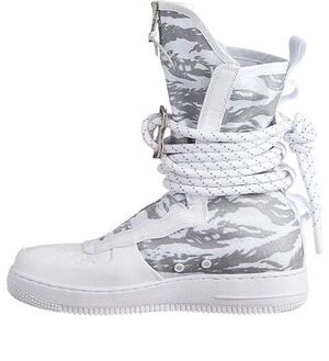 Nike Sf Air Force 1 High 'winter Camo' Sneakers - White