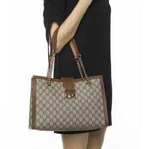 Gucci Padlock Medium Gg Shoulder Bag - Beige/brown