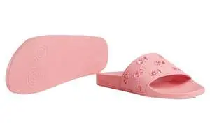 Gucci Gg Slide Rubber Sandals - Pink