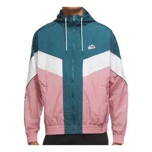 Nike Colorblock Hooded Woven Jacket - Pink
