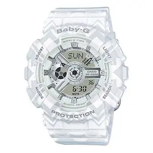 Casio Baby-g Ba-110tp-7a Analog-digital Watch - White