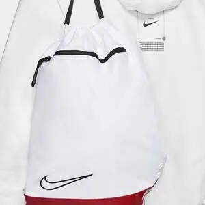 Nike Elite Drawstring Gym Sack - White/red/black