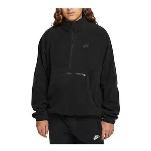 Nike Club Fleece+ Half-zip Sweatshirt - Black