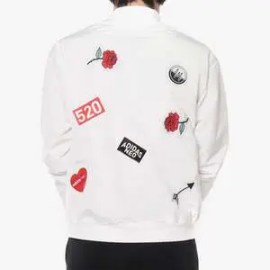 Adidas Neo Baseball Jacket With Embellished Back Detail