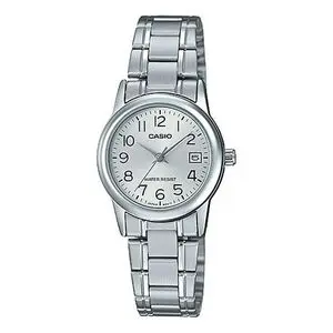Casio Analog Watch With Stainless Steel Band - Silver