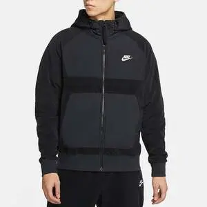 Nike Splicing Pullover Fleece Lined Hoodie