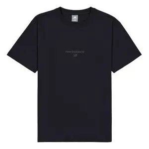 NEW BALANCE Embroidery Logo T-shirt Asia Sizing - Black