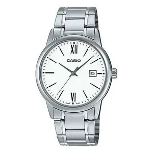 Casio Analog Watch With -tone Stainless Steel Bracelet - Silver