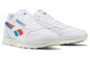 REEBOK Classic Leather Sneakers - Whiteredblue