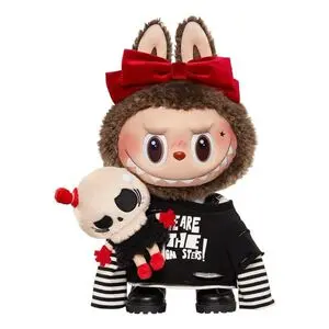 POP MART Pop Mart The Monsters Labubu "Catch Me If You Like Me" Collectible Black/red